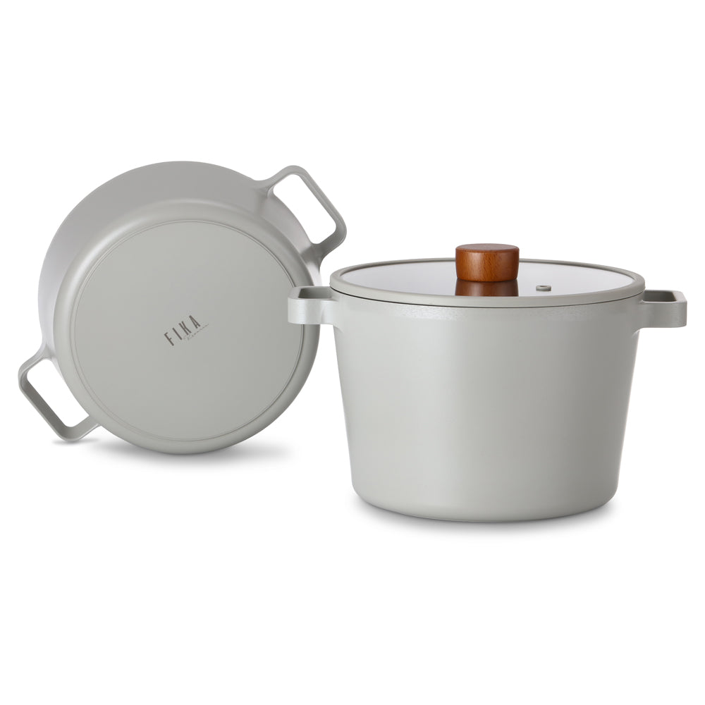 Neoflam Fika Reserve Deep 22cm & 24cm stockpot Induction Midnight Gree