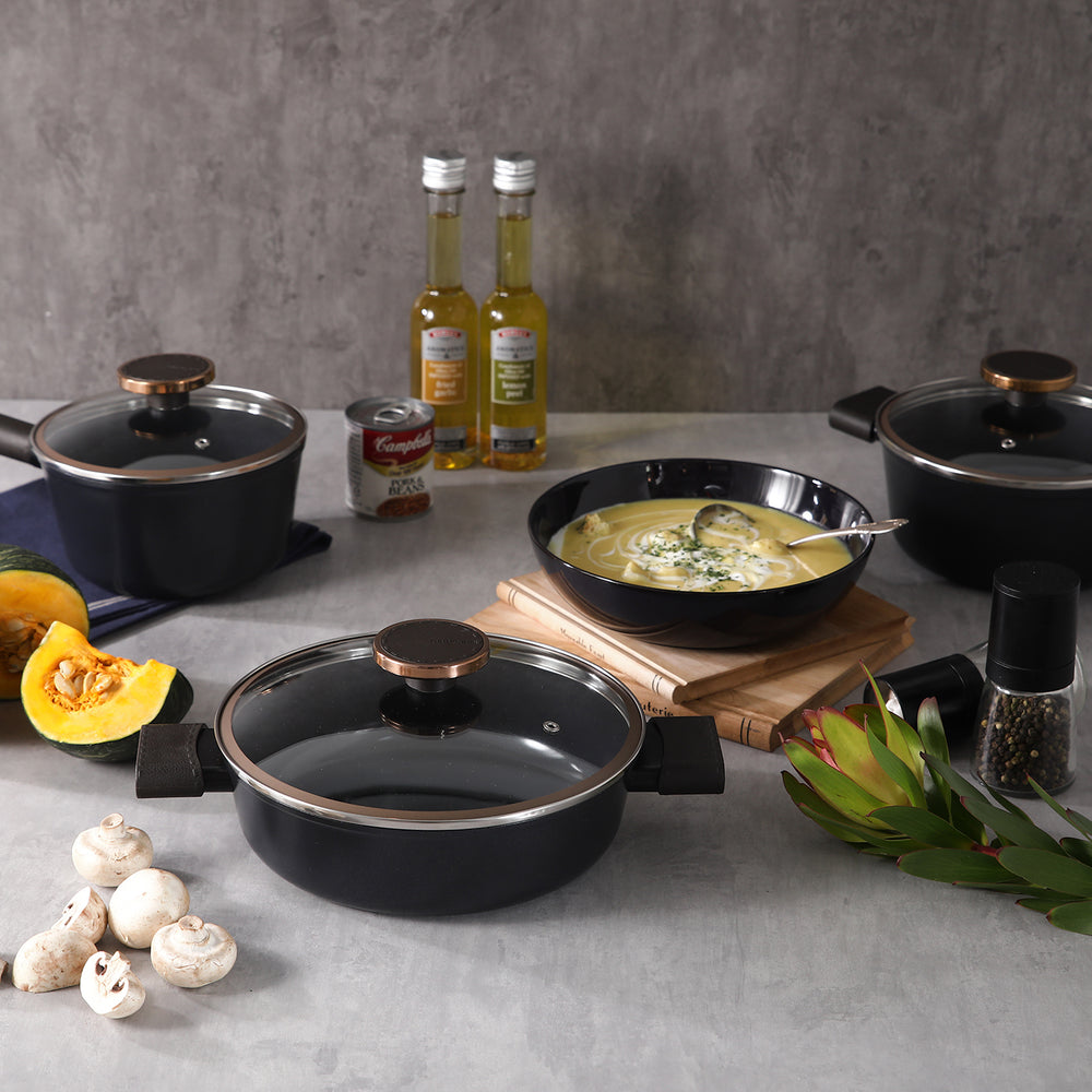 Neoflam Noblesse 24cm casserole Induction with glass lid