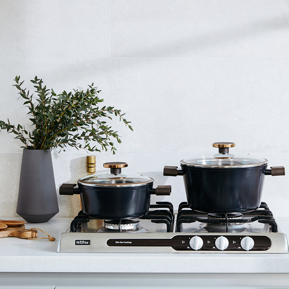 Neoflam Noblesse 24cm casserole Induction with glass lid