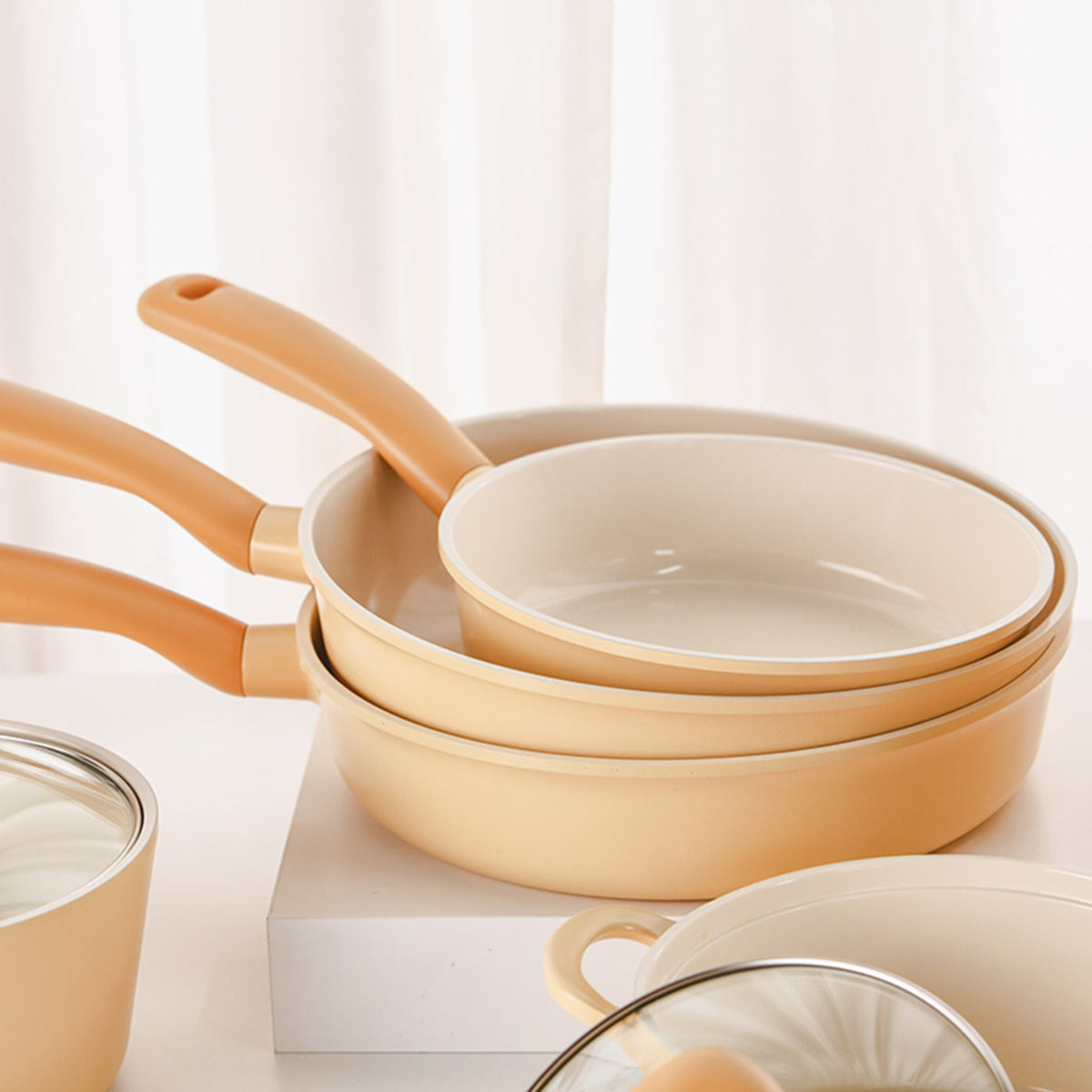 Neoflam Retro Wooden Pattern handle