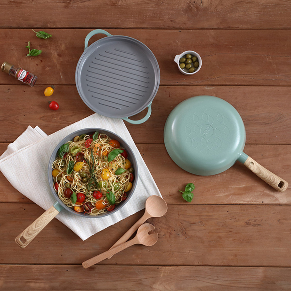 Neoflam Retro wooden pattern knob