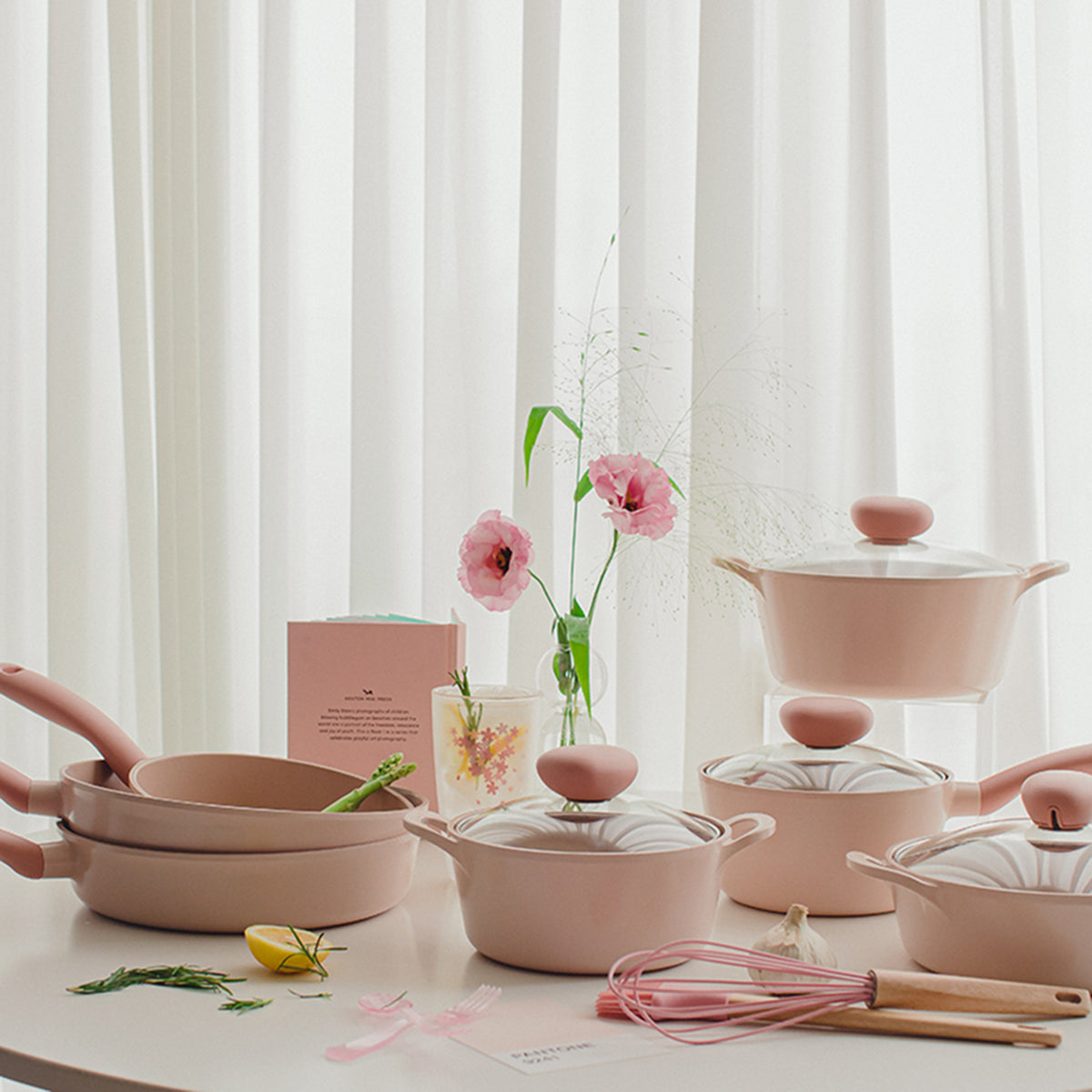 Neoflam Retro Wooden Pattern handle