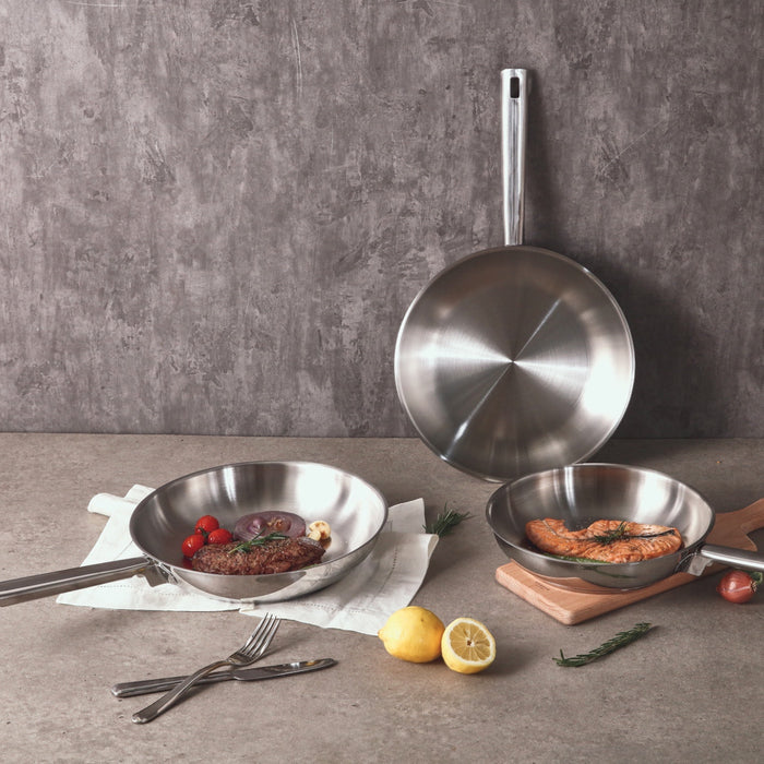 Neoflam Stainless Steel 22cm Stock pot with Glass lid