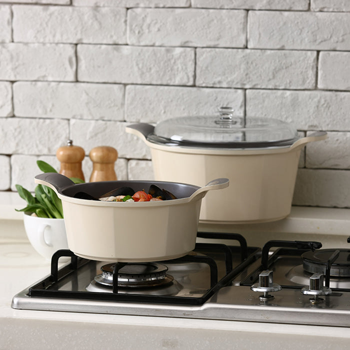 Neoflam Venn 24cm Casserole Induction Red