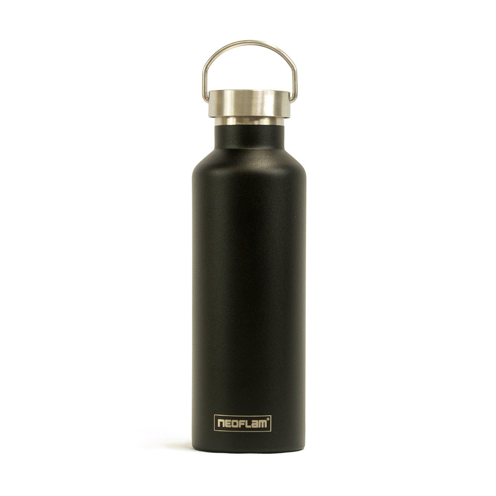 Black Insulated Stainless Steel Water Bottle | Neoflam