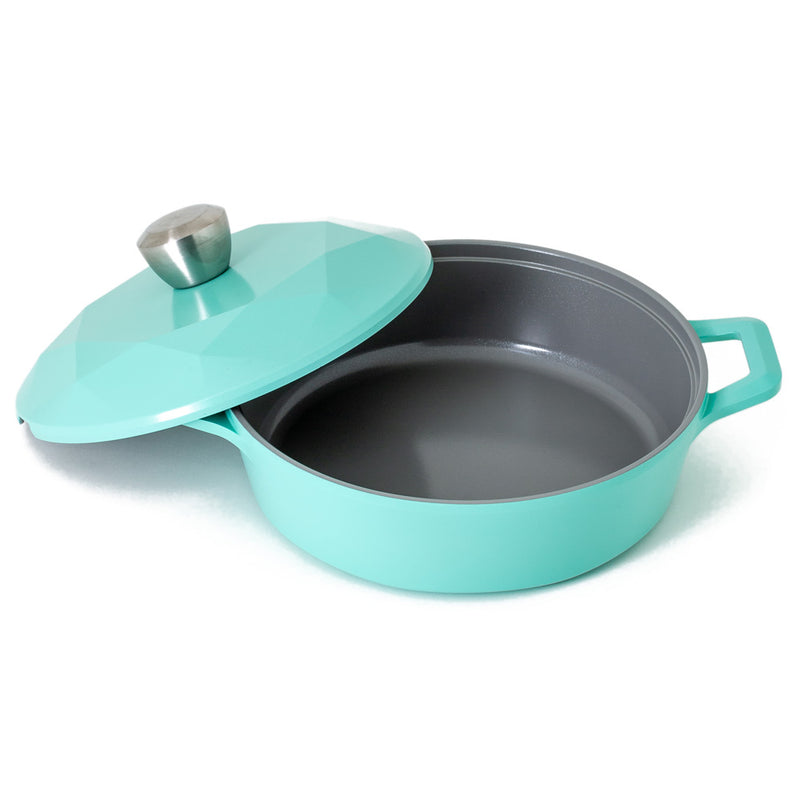 Neoflam Carat 24cm Low Casserole NON Induction with Die-Cast Lid Mint