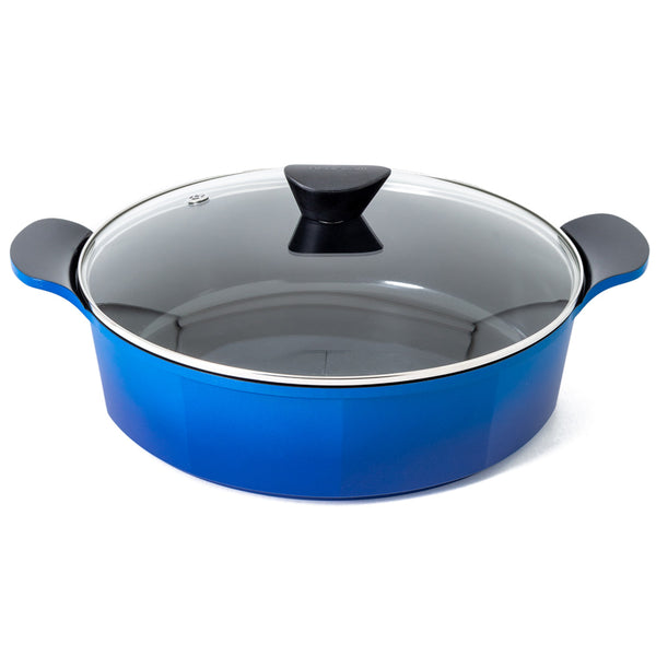 Neoflam Venn Blue Induction 3 Piece Set 24, 32cm Casserole and 32cm Lo