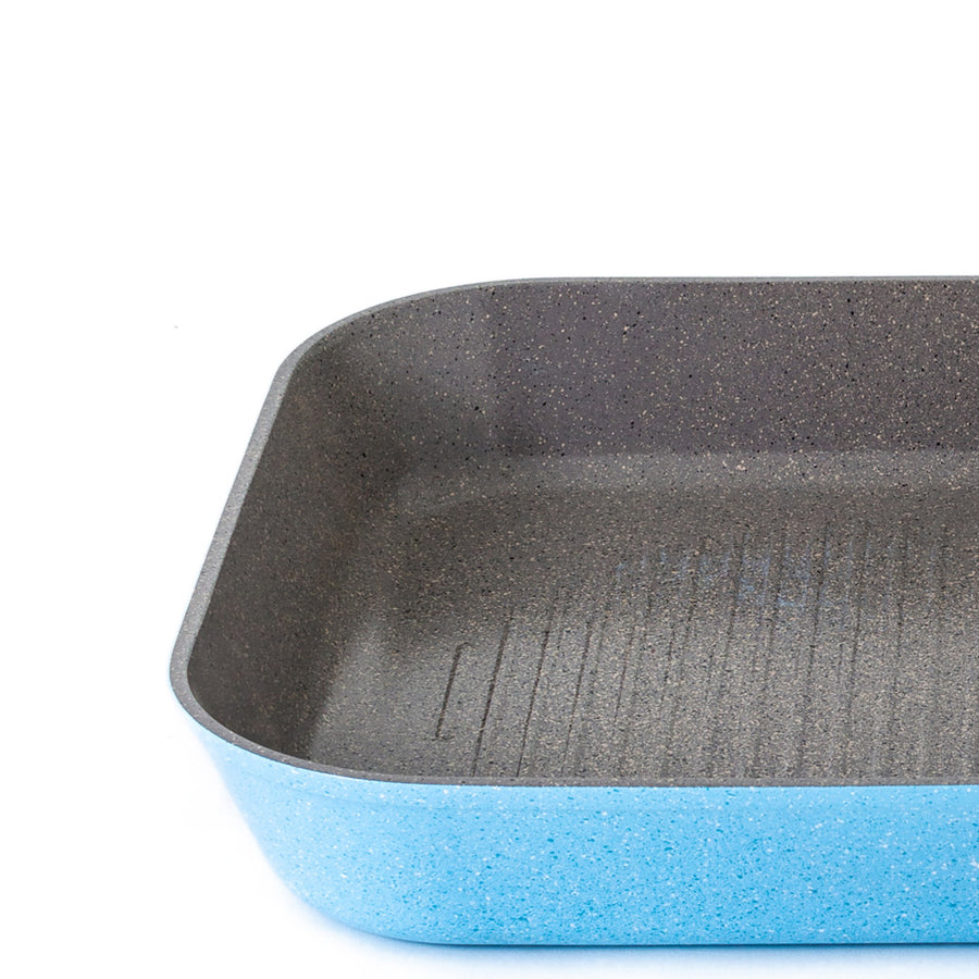 Neoflam Luke Hines 28cm Grill pan Induction Marble Blue