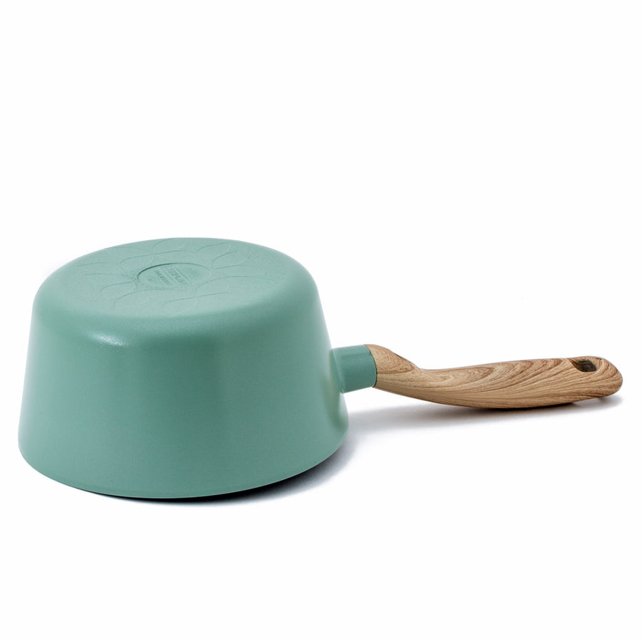 Neoflam Retro 18cm Sauce Pan Induction with Glass Lid Green Demer